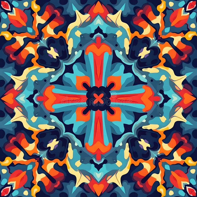 Urban Glow Abstract Geometric Pattern in Flat Style for Stock ...