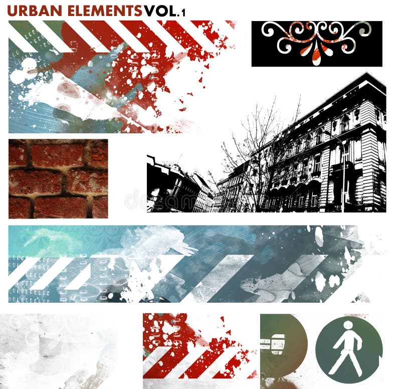 Urban graphic elements 2 stock vector. Illustration of design - 9893290