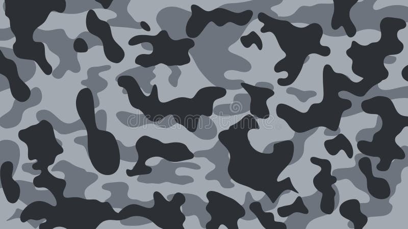 Urban Gray Digital Camouflage Seamless Vector Pattern. Modern Tactical ...