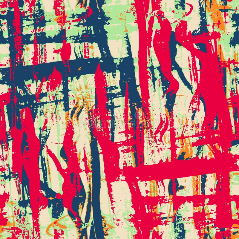 Urban Grunge Seamless Pattern with Paint Effect Stock Vector ...