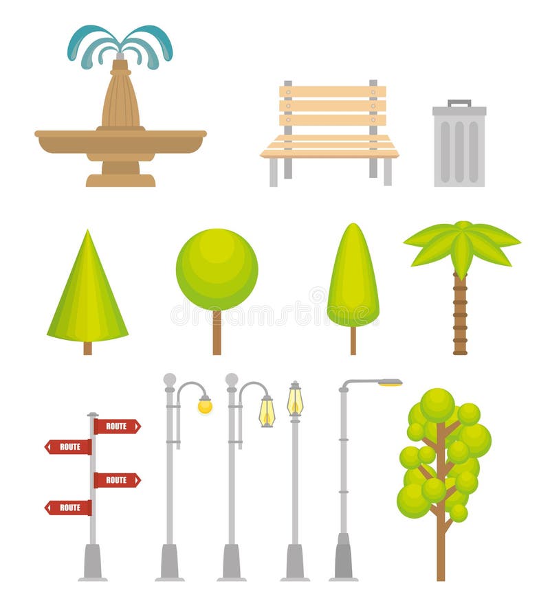 Urban icons elements stock illustration. Illustration of metropolitan ...