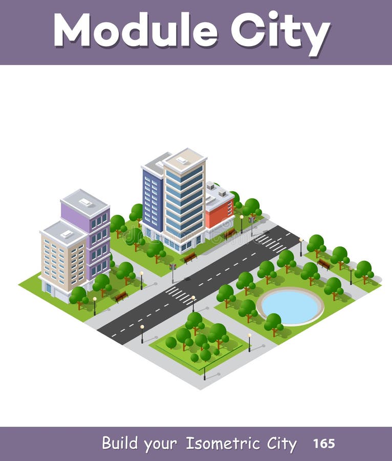 Urban Infrastructure Business Stock Vector - Illustration of megapolis ...