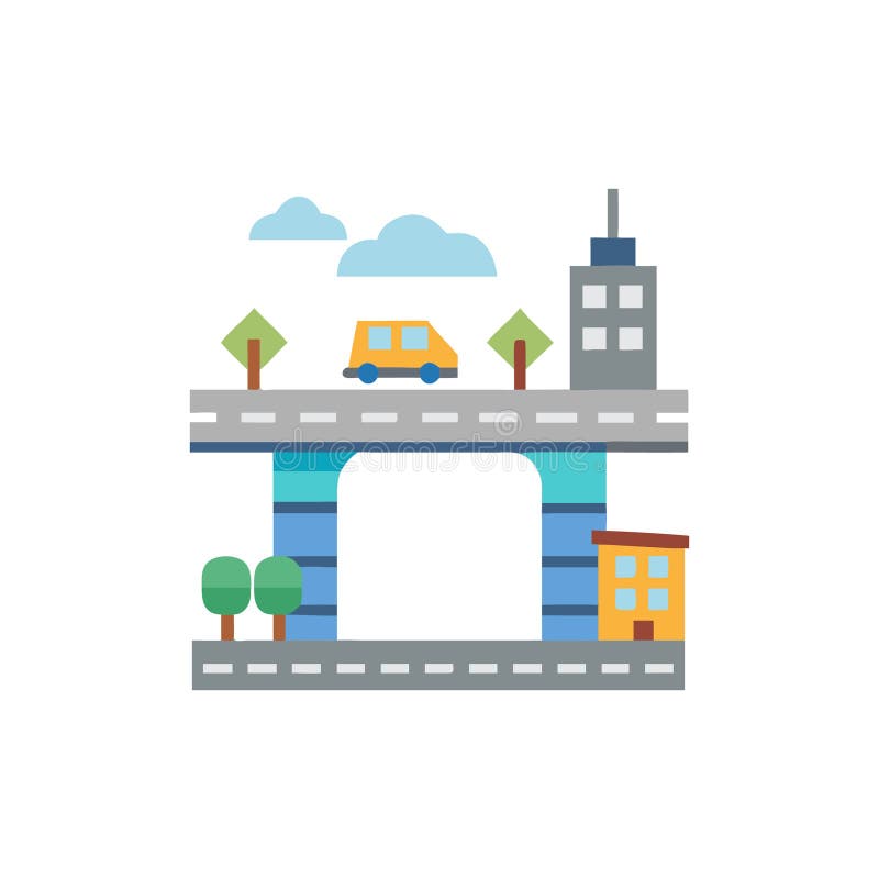 Urban Infrastructure Icon for Development Stock Illustration ...