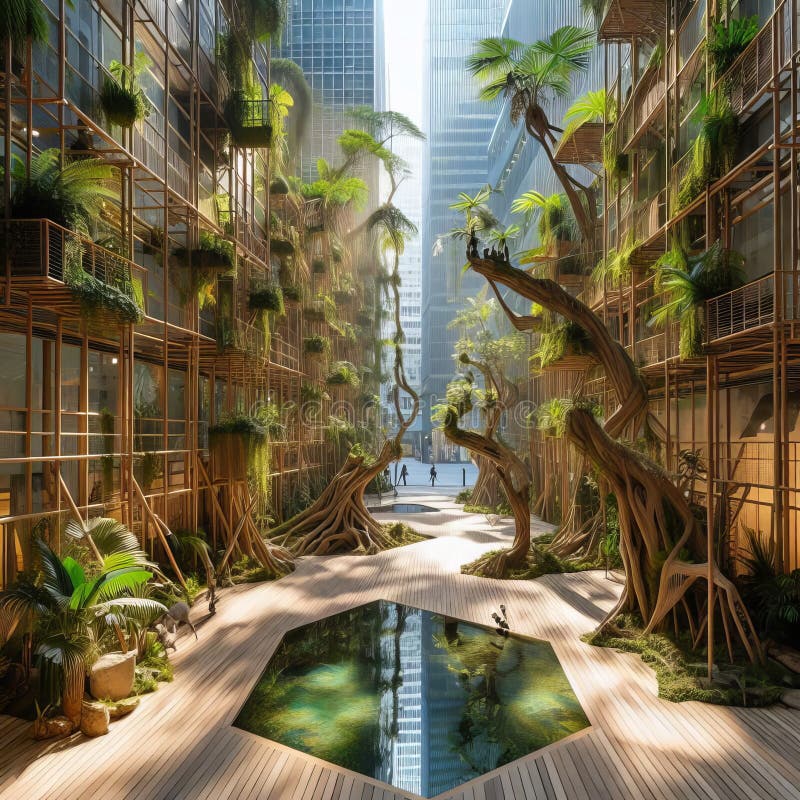 Urban Jungle Installation an Installation that Transforms an Stock ...