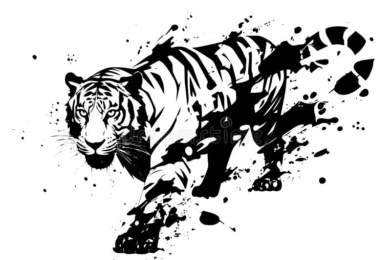 Tiger Stencil Vector Stock Illustrations – 407 Tiger Stencil Vector ...