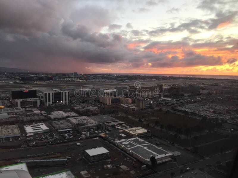 Urban LA sunset editorial image. Image of dramatic, urban - 126523830