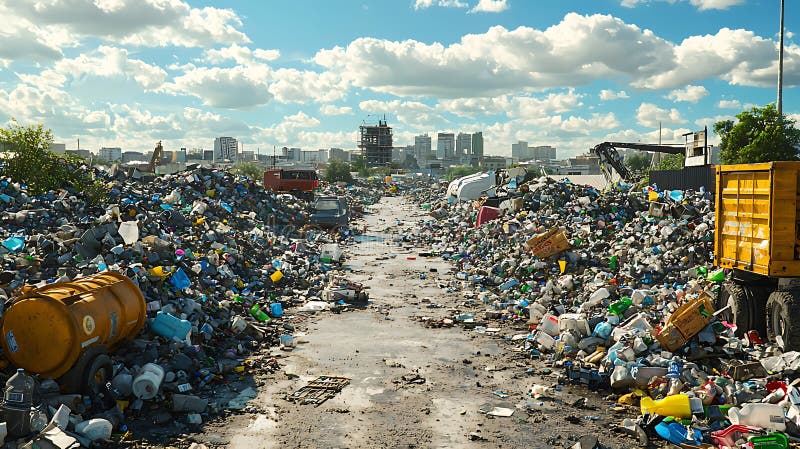 Urban Landfill a Citys Waste Problem Stock Image - Image of environment ...