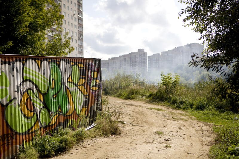 Desolate suburb landscape stock photo. Image of landscape - 32814196