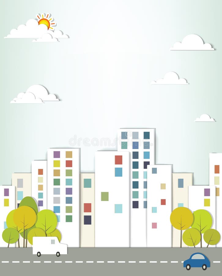 Cartoon Building Illustration Stock Vector - Illustration of ...