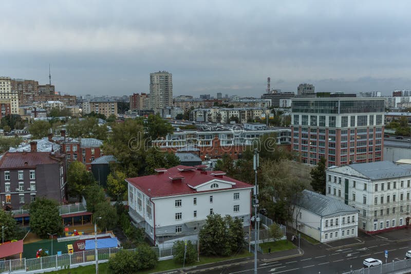Urban Landscape from Above. Moscow, Russia, 09/13/2020 Editorial Stock ...