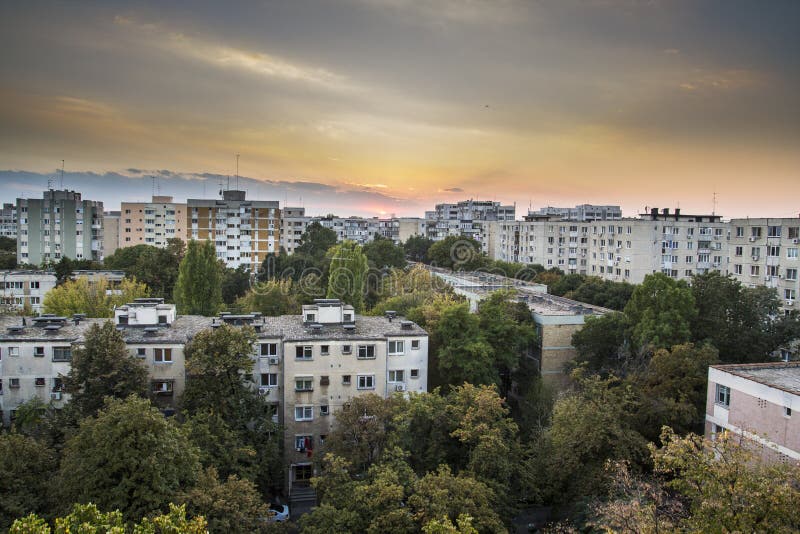 Bucharest Aerial View editorial stock photo. Image of scape - 33689073
