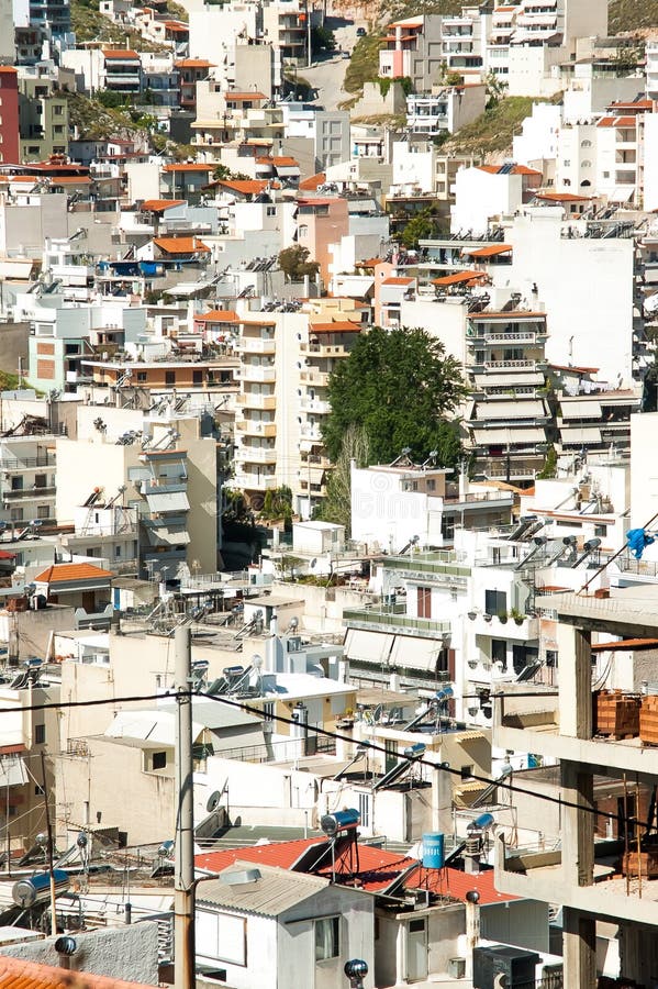 Urban Landscape, Athens, Greece Stock Image - Image of building ...