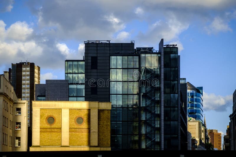 Urban landscape in London editorial stock image. Image of outdoor ...