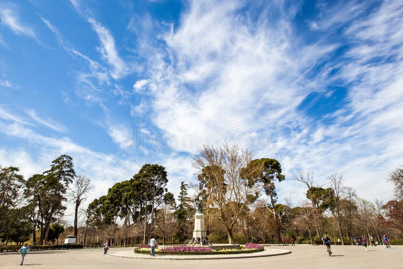 Urban landscape in Madrid editorial image. Image of spain - 169032380