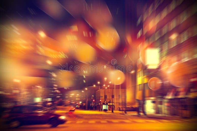 Urban life at night stock image. Image of night, glow - 48854517