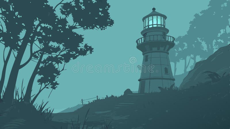 Urban Lighthouse City Architecture Beacon, Vector Design Generative AI ...