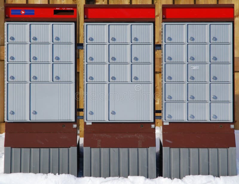 Urban Mail Boxes stock photo. Image of urban, metal, mail - 3781620