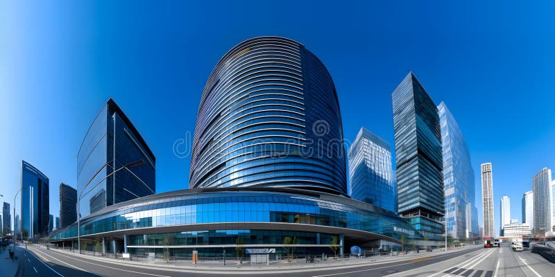 Urban Modern City Buildings - Generative AI Stock Illustration ...