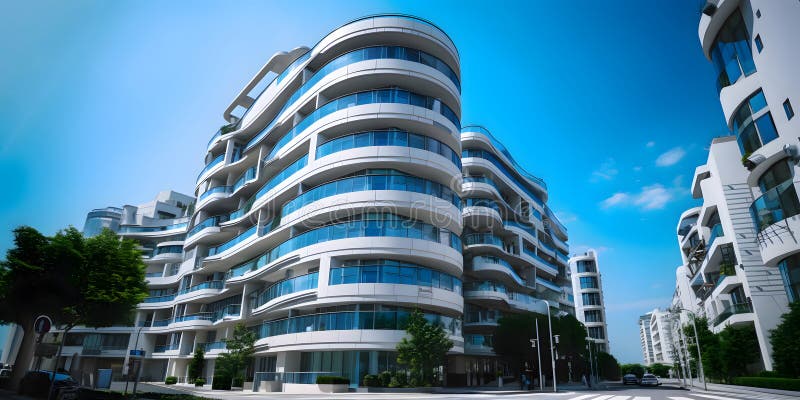 Urban Modern City Buildings - Generative AI Stock Illustration ...