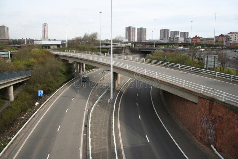 Urban motorway stock photo. Image of glasgow, cityscape - 714120