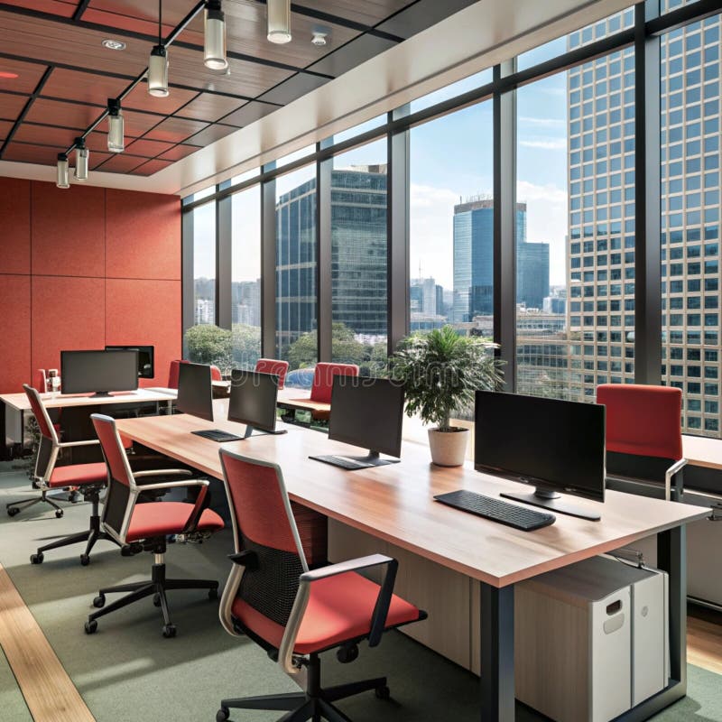 Urban Office Oasis: a Productive and Inspiring Workspace Stock ...