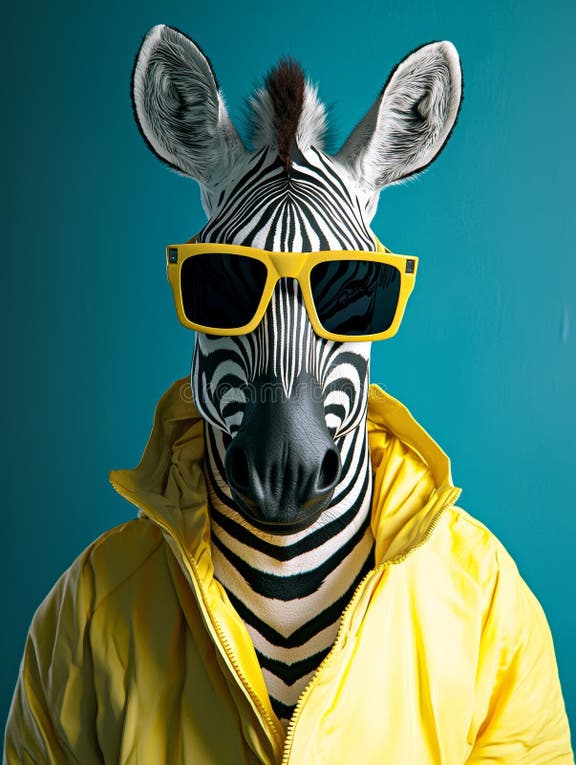 An Urban-Outfitted Zebra with Human Characteristics Stock Image - Image ...
