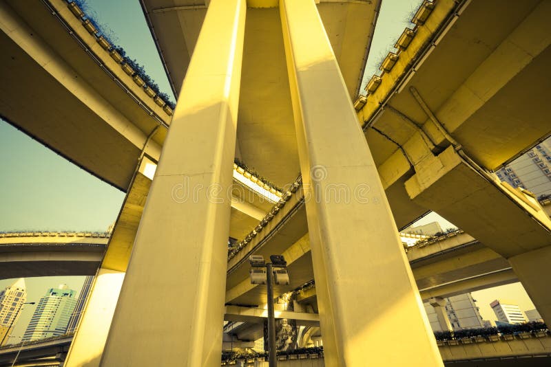 Urban overpass close-up stock image. Image of scene, abstract - 31286543