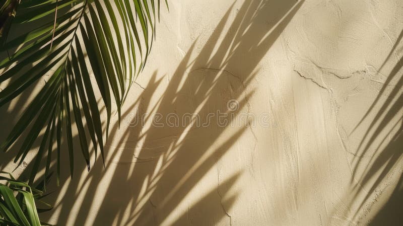 Urban Palm Tree Shadows stock image. Image of bricks - 367191711