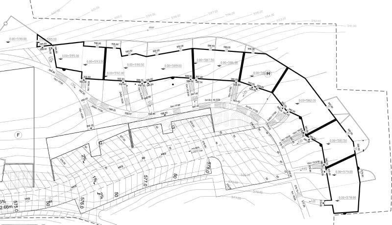 Urban plan drawing stock illustration. Illustration of locality - 12454683