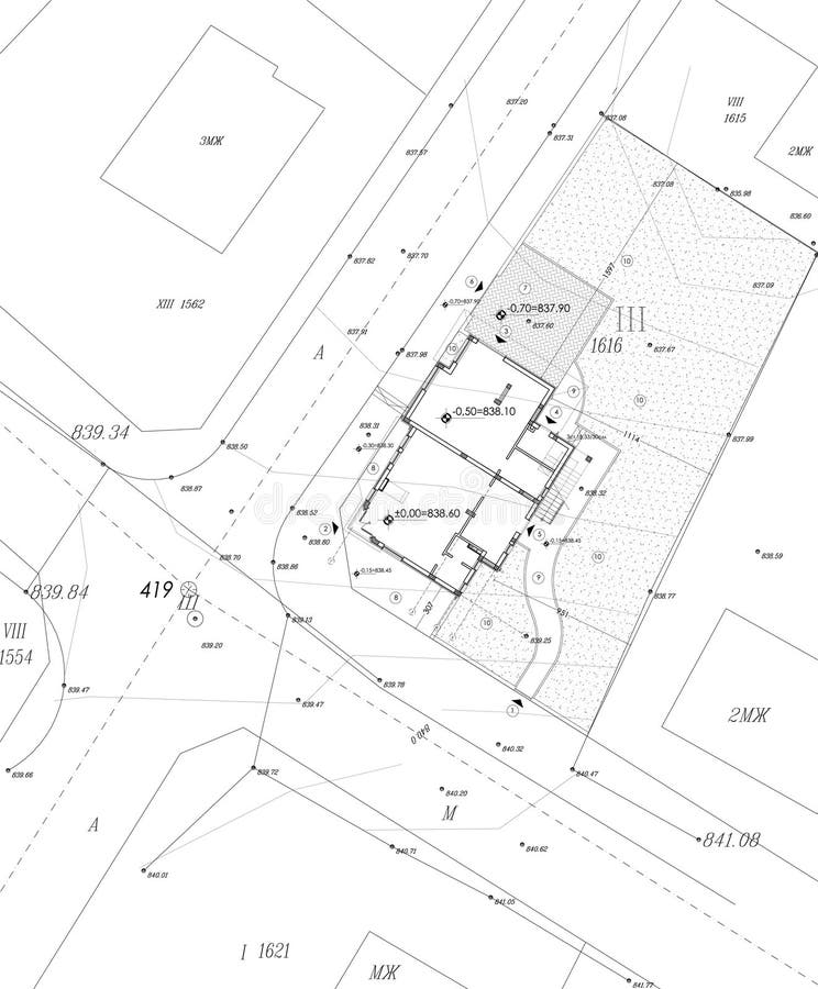 Urban plan drawing stock illustration. Illustration of city - 12454679