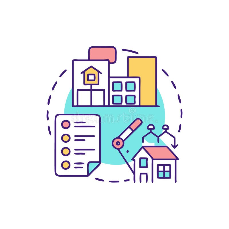 Urban Planning Process Icon for Projects Stock Illustration ...