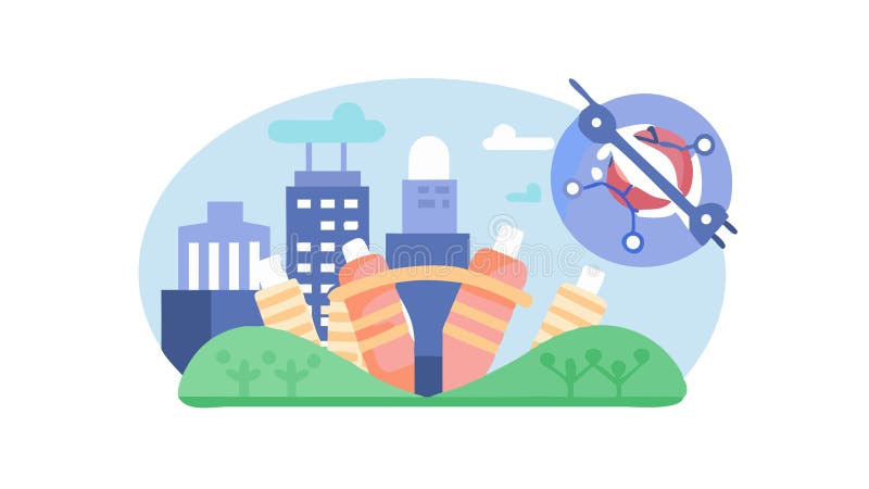 Urban Planning Strategy, City Development Goals, Vector Design ...