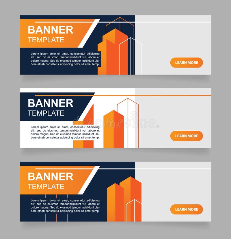 Urban Planning Web Banner Design Template Stock Vector - Illustration ...