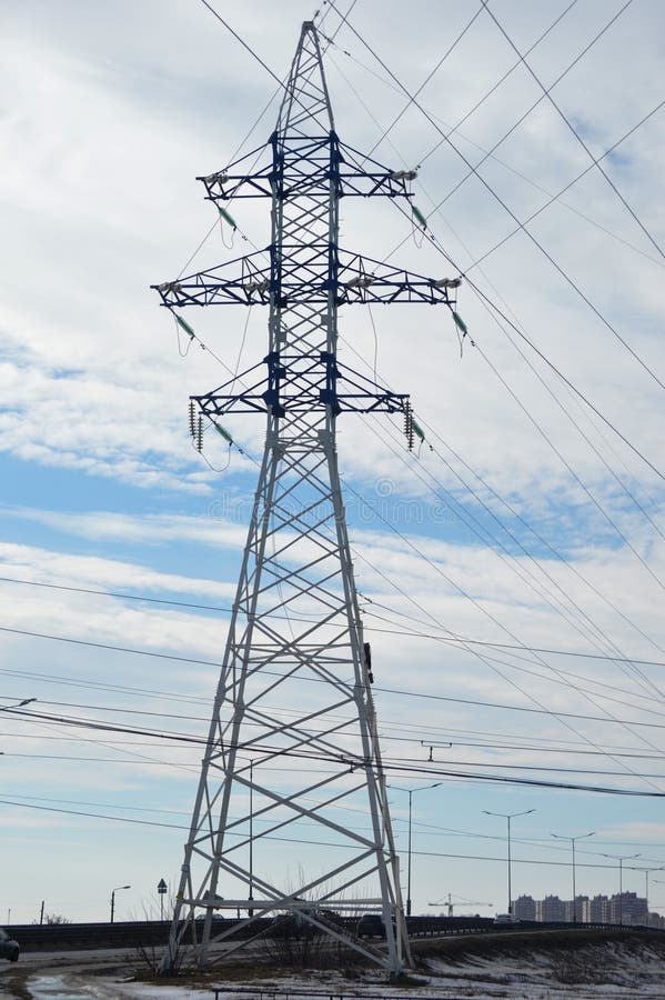 Urban power lines stock photo. Image of nature, landscape - 272060580