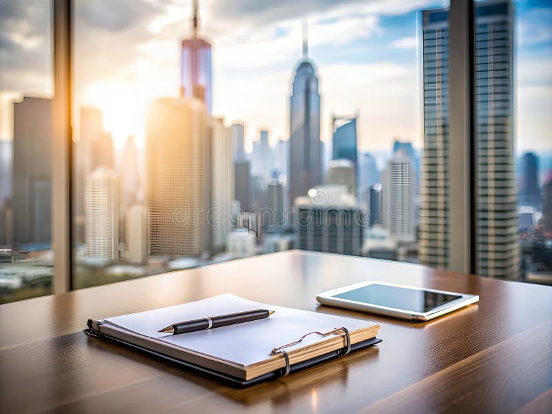 Urban Productivity Modern Workspace Capture of a Busy Professional on ...