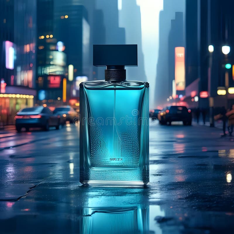 Urban Pulse: the Scent of Modern Masculinity Stock Illustration ...