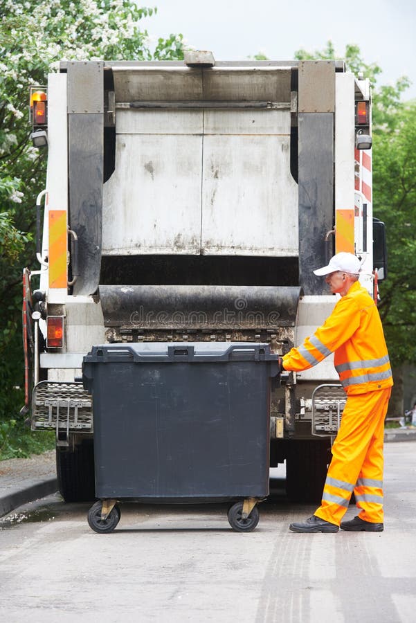 Urban Recycling Waste and Garbage Services Stock Image - Image of ...