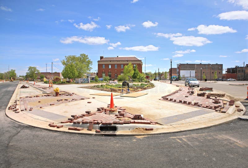 Urban Renewal, Downtown Benton Harbor, Michigan Stock Image - Image of ...