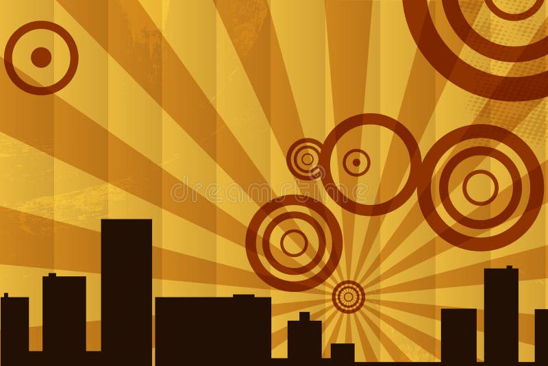 Urban retro design stock vector. Illustration of building - 12398382