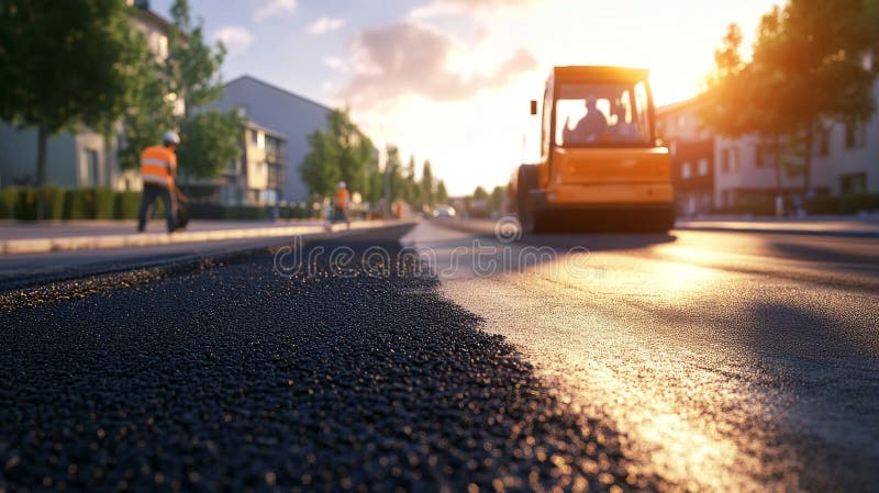 Urban Road Construction: Building the World S Future Pathways Stock ...