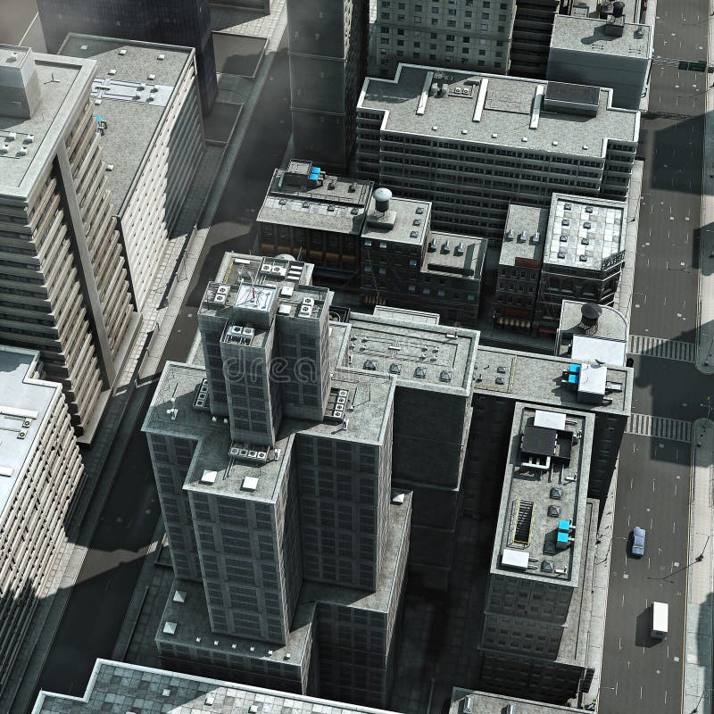 Urban Rooftops stock illustration. Illustration of construction - 19760720