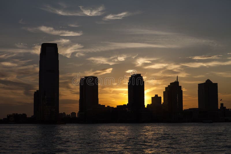 Urban scene stock photo. Image of sunset, cloud, water - 54923478