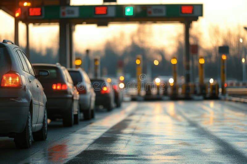 Urban Scene Multiple Vehicles Parked Sidewalk Road Stock Photos - Free ...