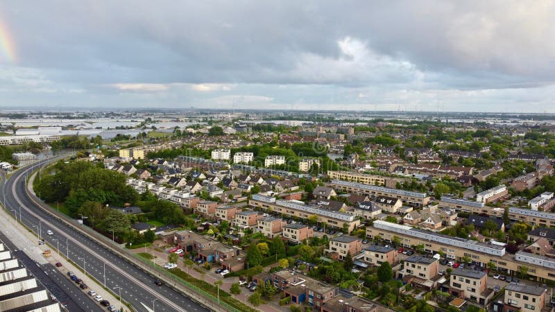 Urban Scenery in a City, Aerial View Stock Image - Image of urban ...