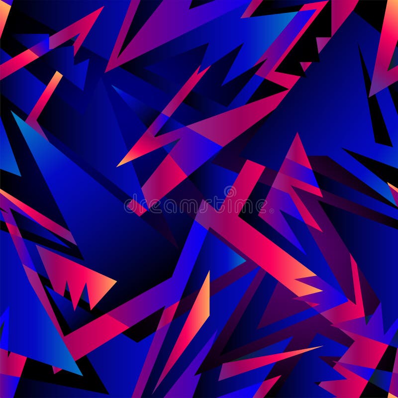 Urban Seamless Pattern with Curved Gradient Elements Stock Vector ...