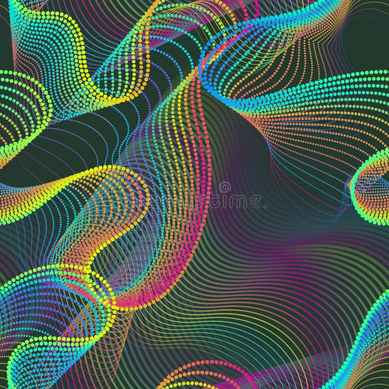 Urban Seamless Pattern of Iridescent Array of Divergent Points and ...