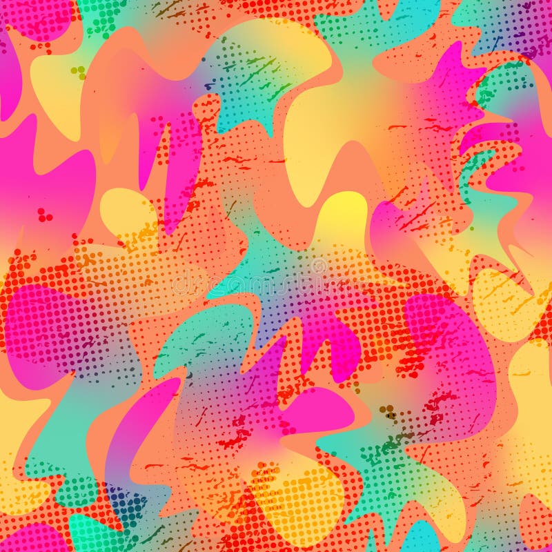 Urban seamless pattern stock illustration. Illustration of colorful ...