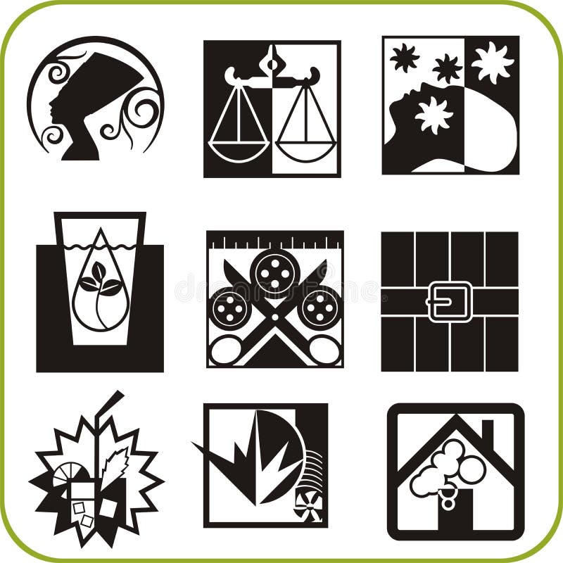 Urban Services - Set of Vector Icons Stock Vector - Illustration of ...