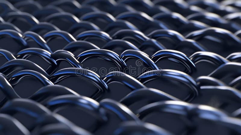 In an Urban Setting with a Sunlit Background, a Chain-link Fence ...