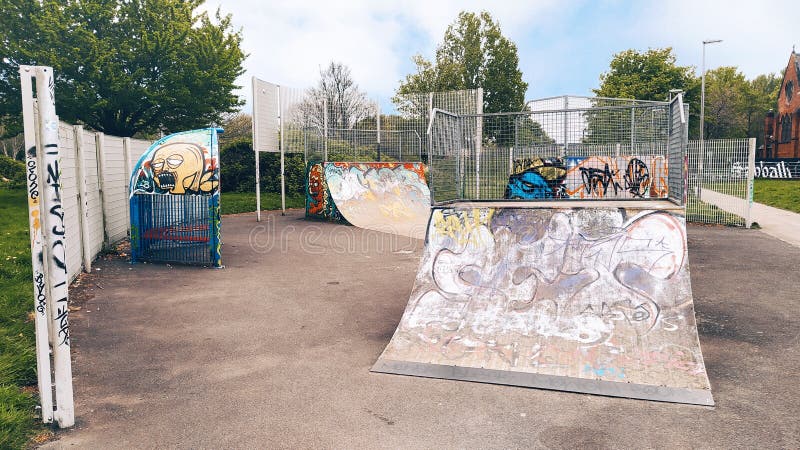 Urban Skate Park in Manchester Editorial Stock Photo - Image of outdoor ...